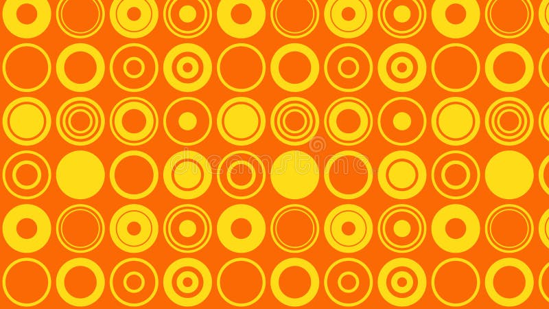 Orange Seamless Geometric Circle Background Pattern Stock Vector ...