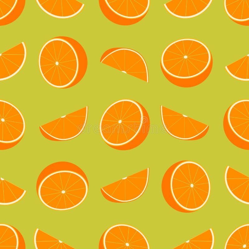 Orange Seamless Pattern stock vector. Illustration of food - 58523974