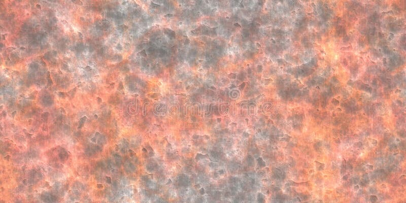 Orange Seamless Rust Metallic Background. Rusty Weathered Surface ...