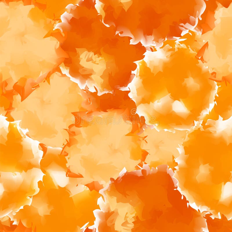 Orange Seamless Watercolor Texture Background. Stock Vector ...