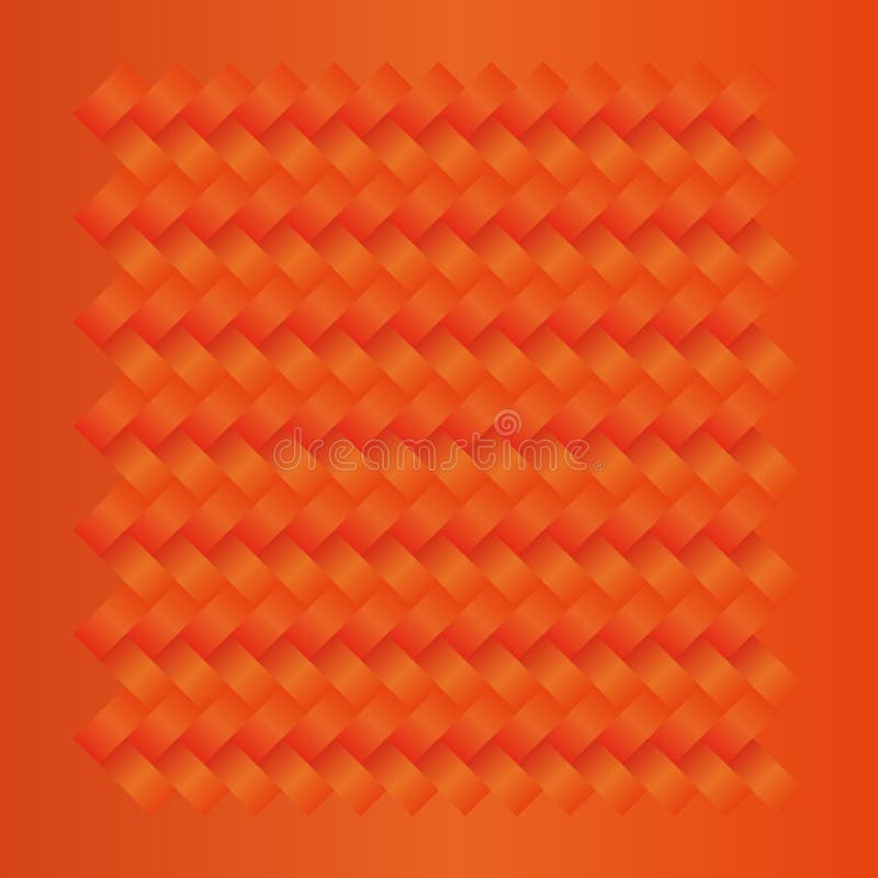 Orange Seamless Weave Fabric Pattern Background Stock Vector ...