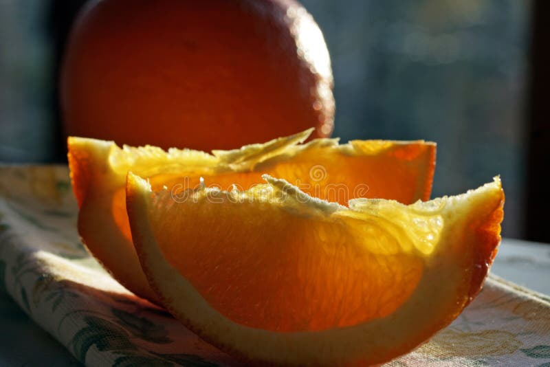 Orange sections stock photo. Image of fruit, isolated - 8144034