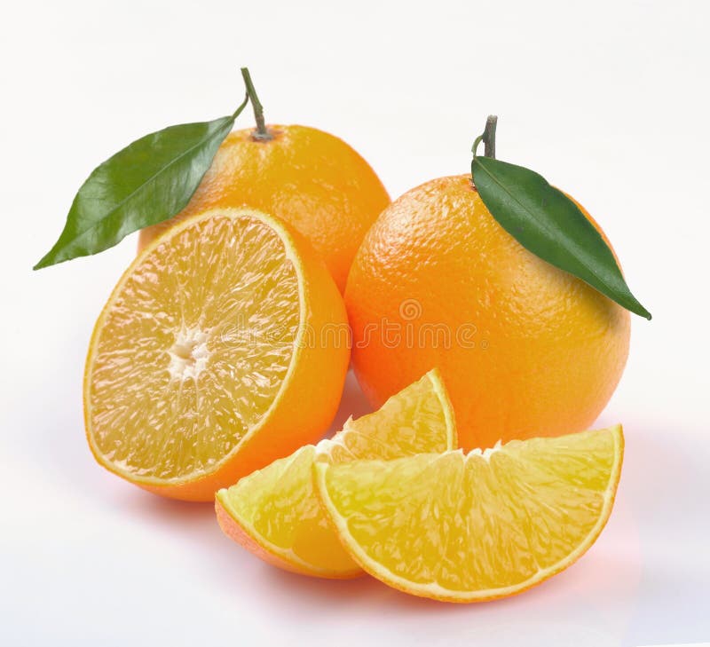 Orange with segments stock image. Image of vegetarian - 11723213