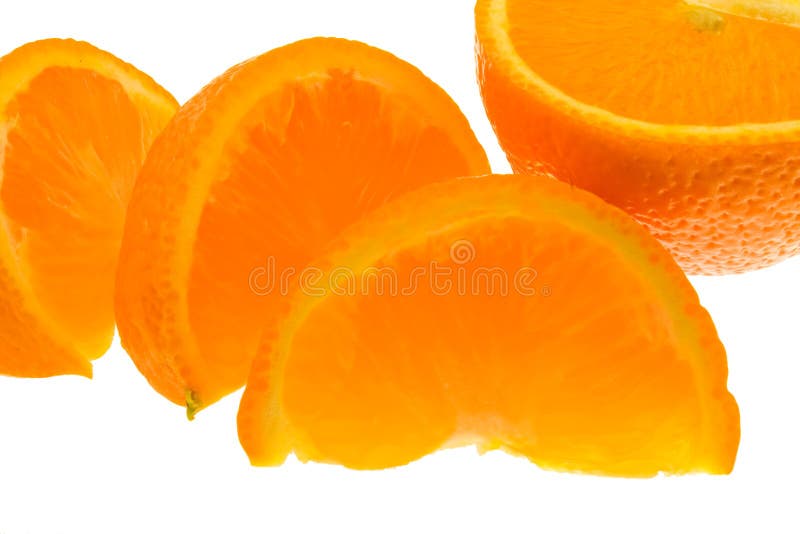 Orange segments stock image. Image of white, macro, vitamins - 5034653