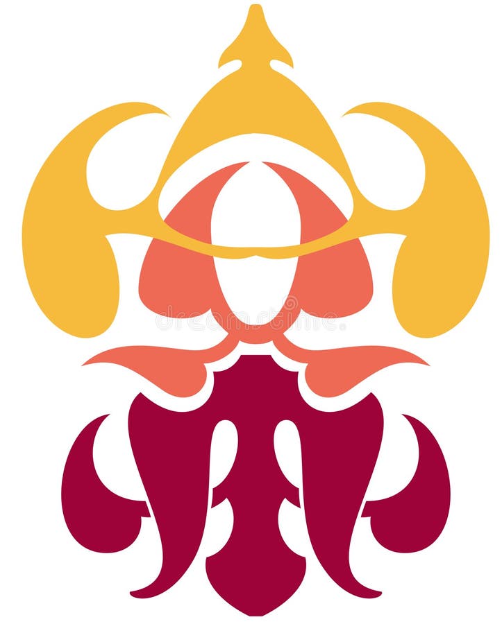 Orange shapes in color stock vector. Illustration of formal - 2651180