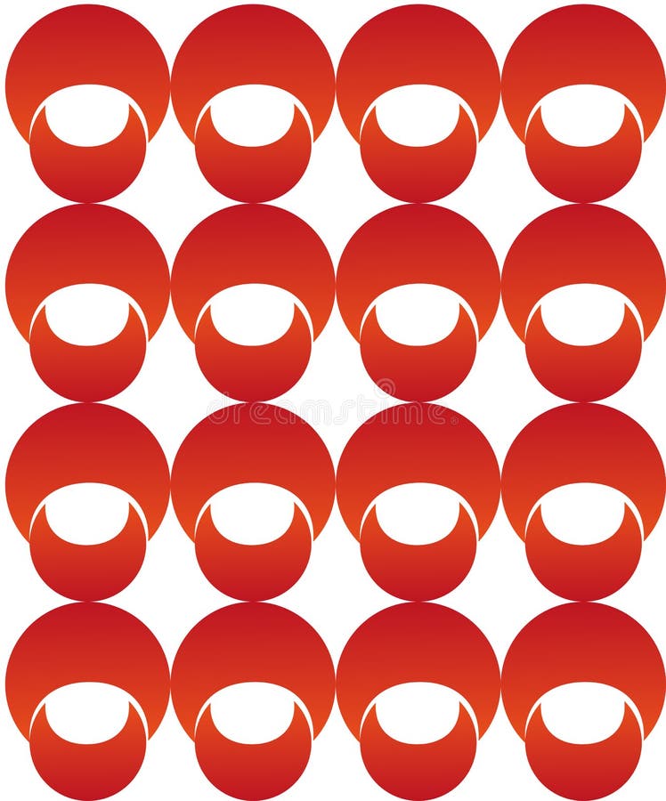 Orange shapes pattern stock vector. Illustration of repeat - 79222954