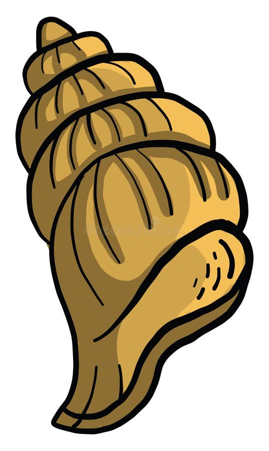 Orange and Red Shell Like Round Icon Isolated on a White Background ...