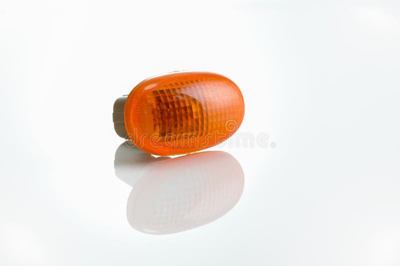 Orange side light marker stock image. Image of color - 30036375