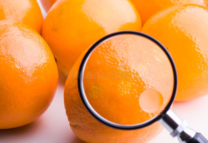 Orange Skin Under the Microscope Stock Photo - Image of beauty ...