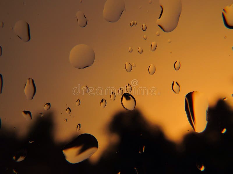 Orange sky stock image. Image of orange, raindrops, pretty - 82104575
