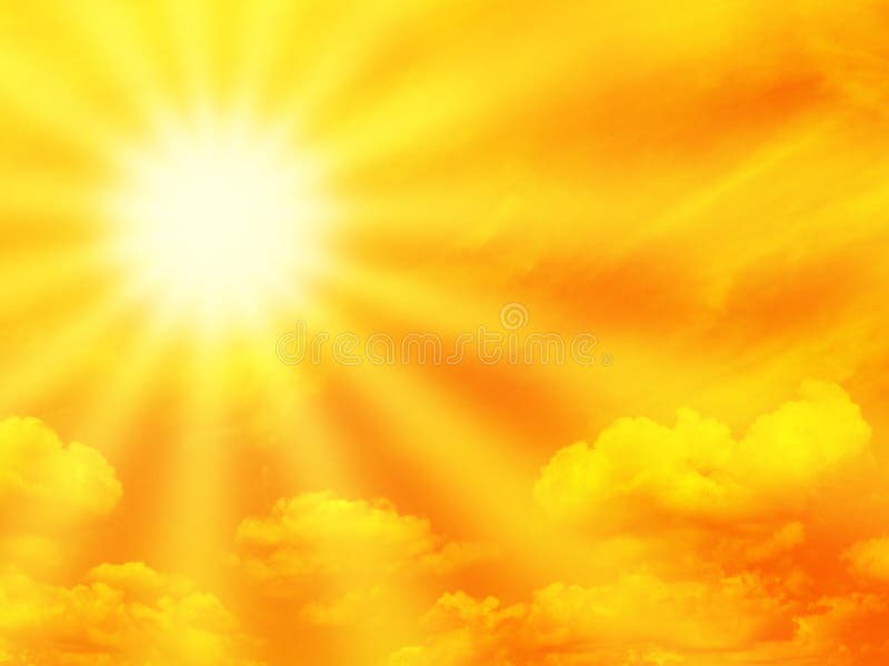 Orange sky and sunbeam stock photo. Image of background - 16465124