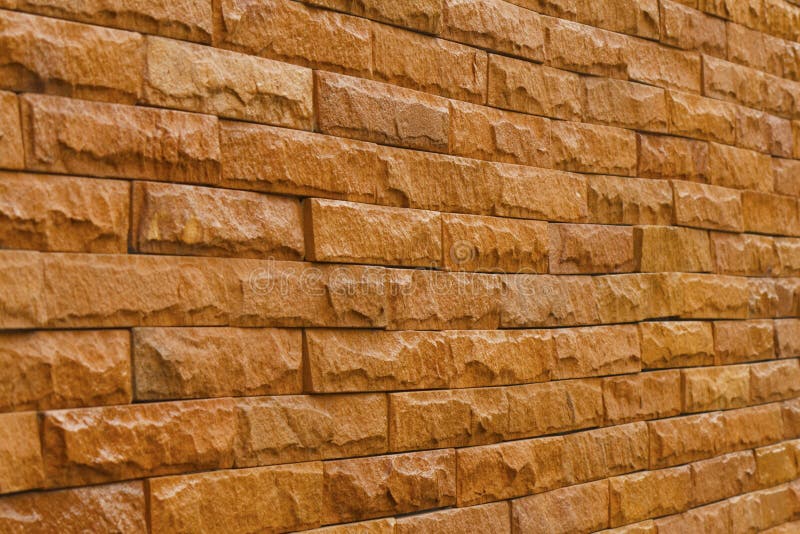 Orange Slate Stone Wall for Pattern and Background Stock Image - Image ...