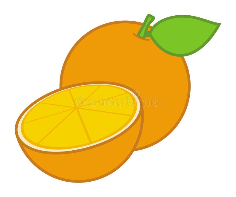 Orange slice stock illustration. Illustration of slice - 23381908