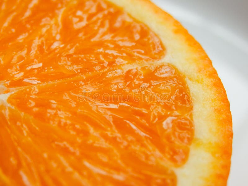 Orange Slice. Close Up of Cross Section of Orange Stock Image - Image ...