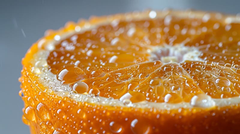 Orange Slice Floating on Water Stock Photo - Image of healthy, orange ...