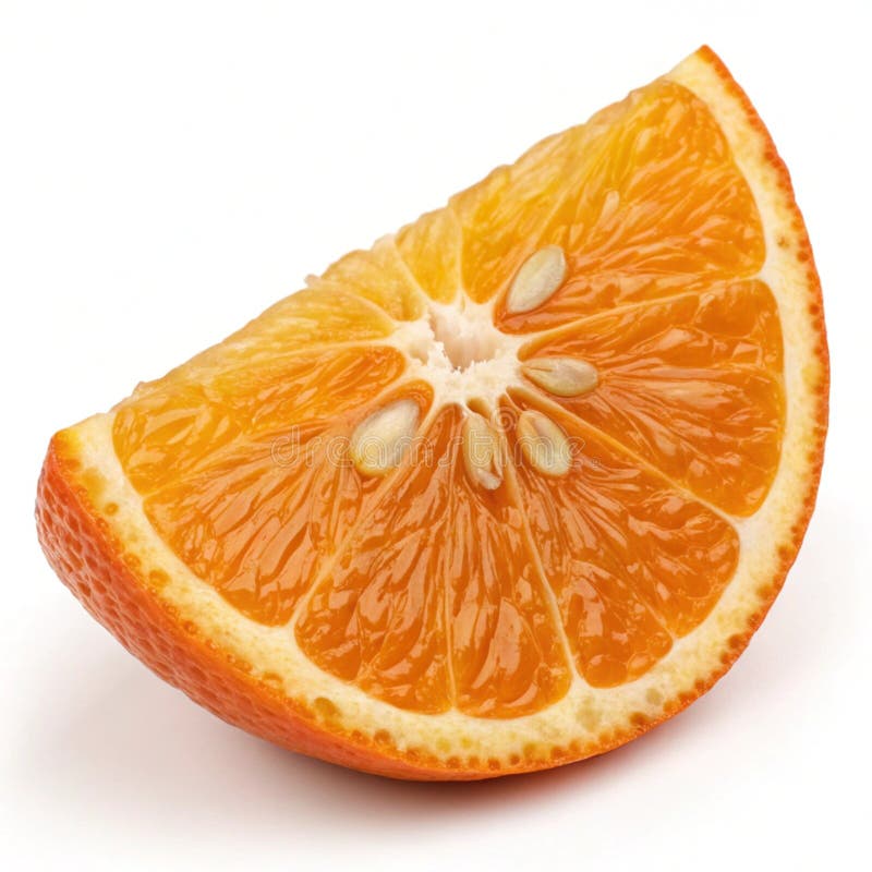 Orange Slice on Transparent Background Stock Illustration ...