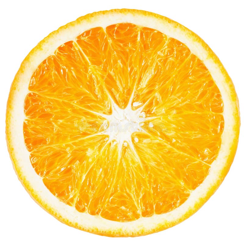 Orange Slice Isolated on the White Background Stock Image - Image of tropical, tasty: 62466025