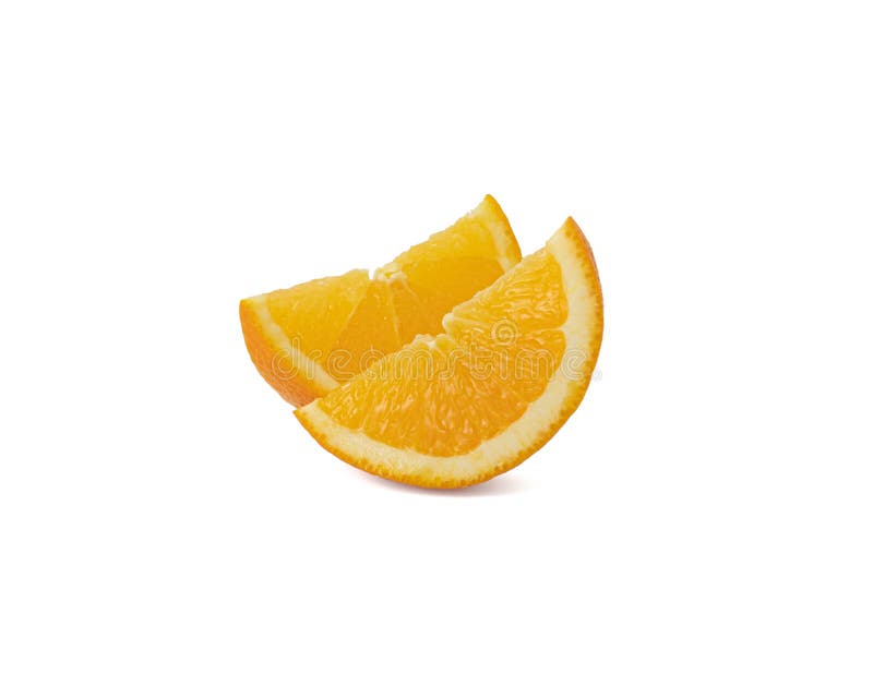 Orange Slice Isolated on White Background Clipping Path Stock Photo ...