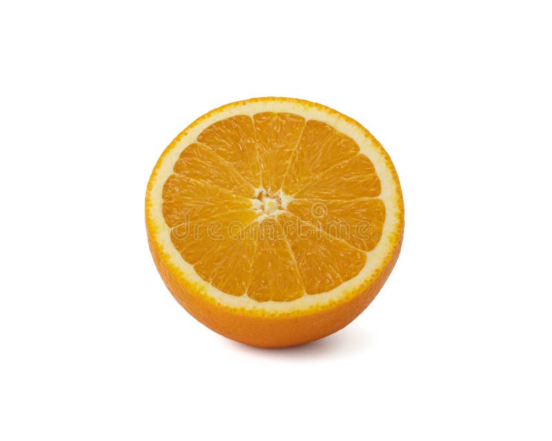 Orange Slice Isolated on White Background Clipping Path Stock Photo ...