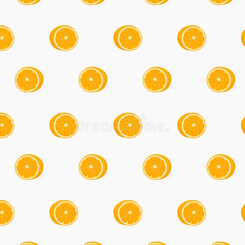 Orange Slice Pattern Design Stock Vector - Illustration of slice ...