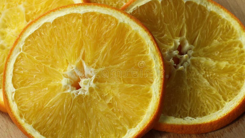Orange Slice is Rotting, Fruit Quickly Become Small and Wrinkled, Decay ...
