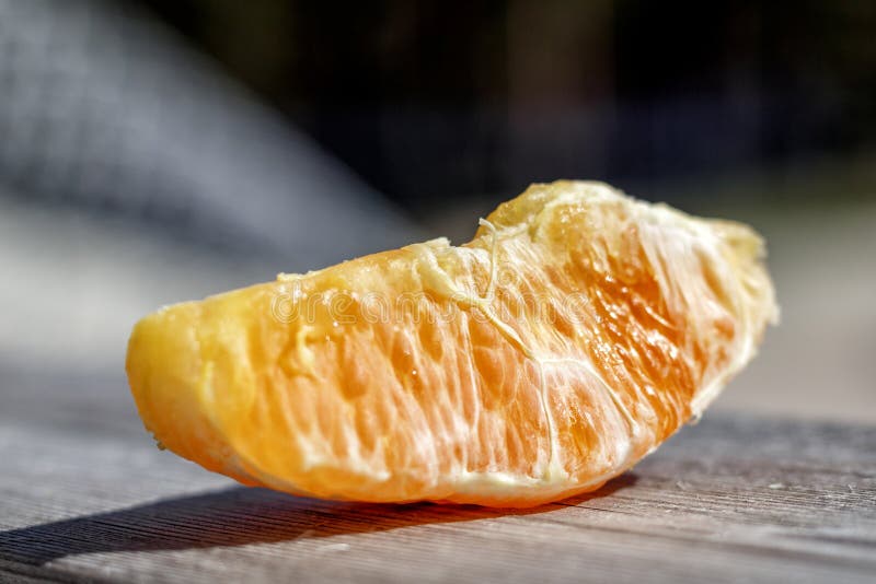 .orange Orange Slice on the Table Stock Photo - Image of citrus ...