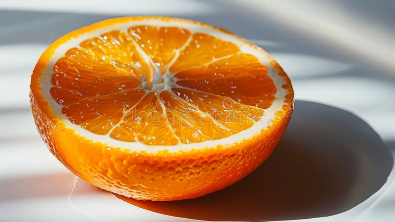 Orange Slice in Water with Dynamic Splash Effect Stock Image - Image of ...