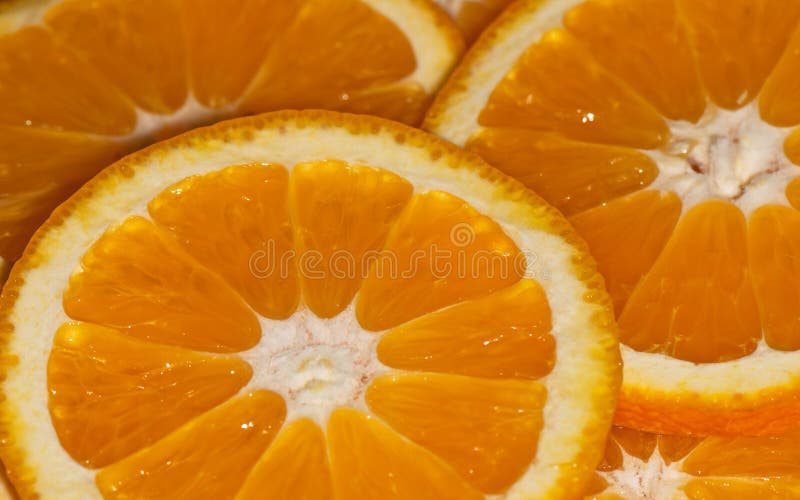 Orange slices closeup stock image. Image of tropical - 38555263