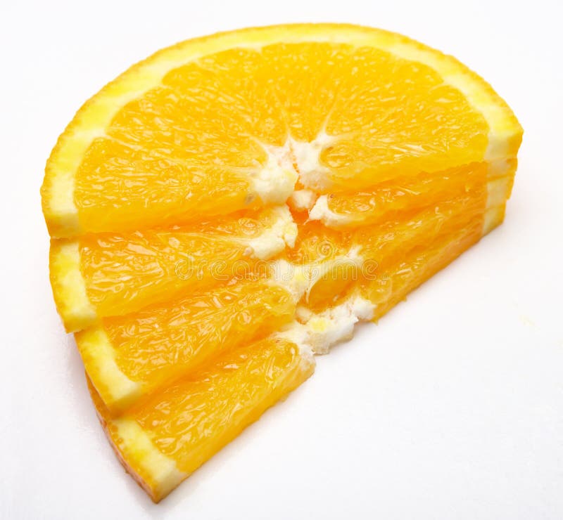 Orange slices isolated stock photo. Image of bright, ingredient - 4314630