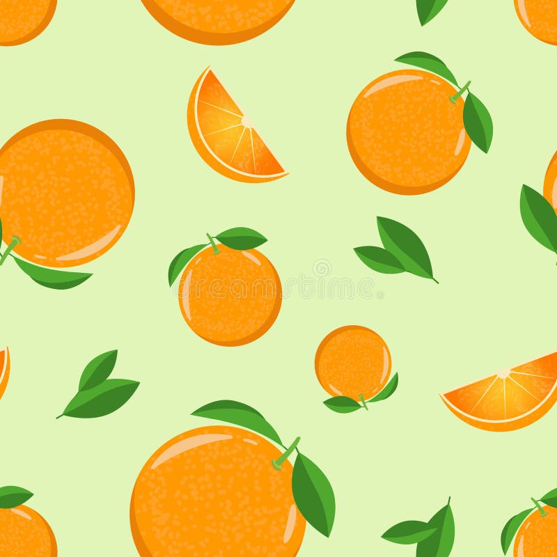 Orange Slices Seamless Pattern. for Printing on Fabrics, Packaging ...