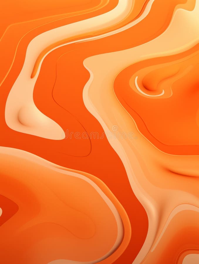 Orange Slime Creative Abstract Geometric Texture. Stock Illustration ...