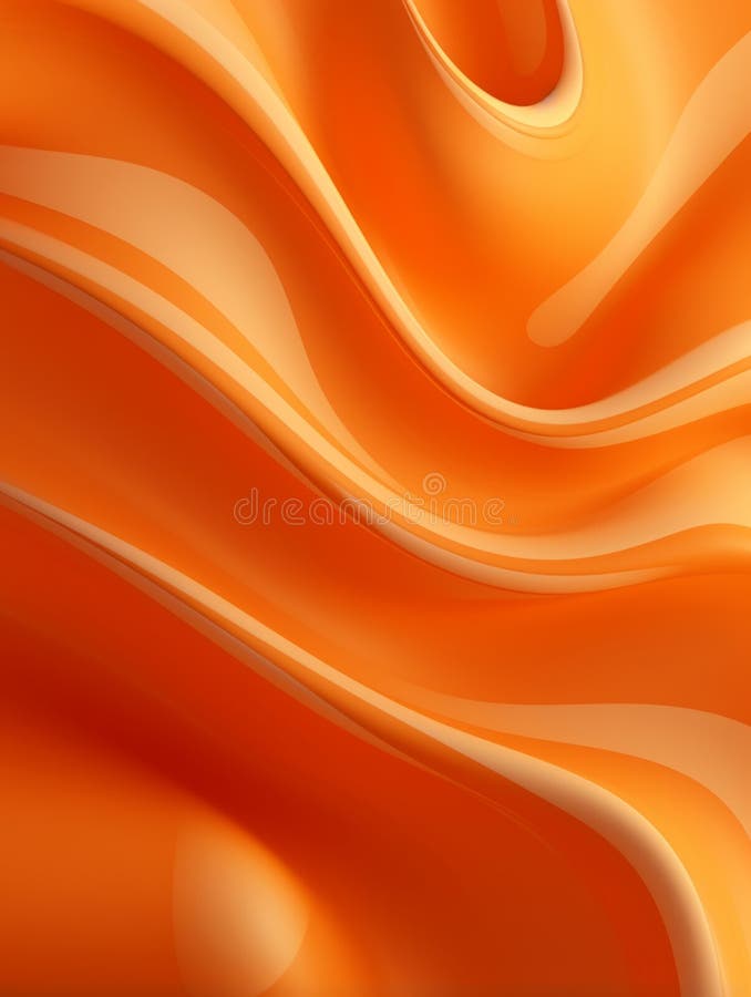 Orange Slime Creative Abstract Wavy Texture. Stock Illustration ...
