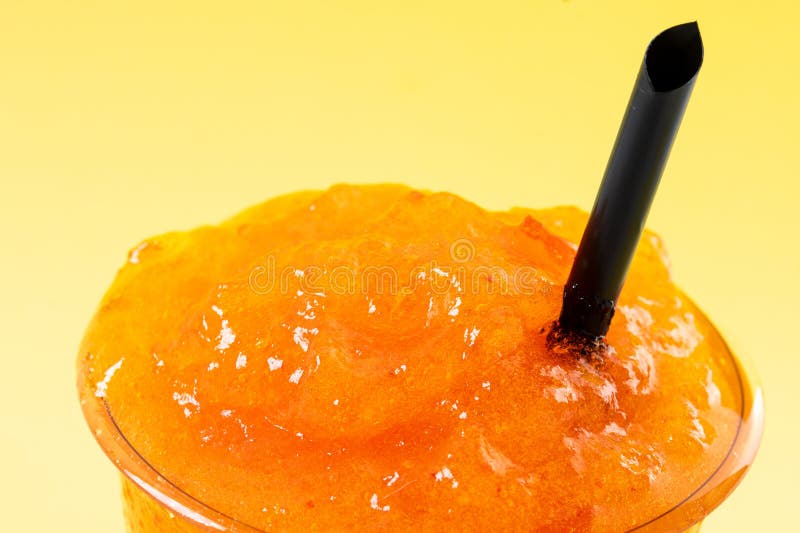 Orange Slushie Yellow Background Close Up Stock Photos - Free & Royalty ...