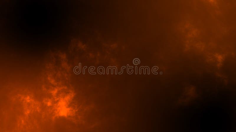 Orange Smoke in Black Background Stock Image - Image of extermination ...