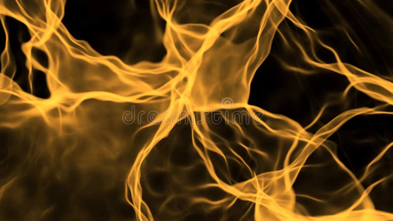 Orange Smoke Isolated on Black, Abstract Background with Natural Smoke ...