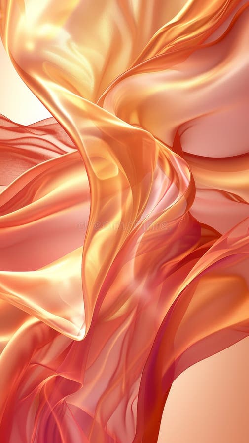 Orange Smooth Texture Fabric Background Stock Illustration ...