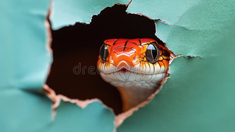 Snake Peering Stock Illustrations – 119 Snake Peering Stock ...