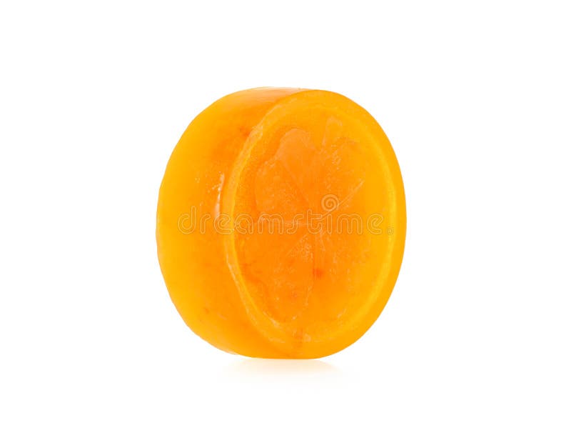 Orange Soap Isolated on White Background Stock Photo - Image of beauty ...