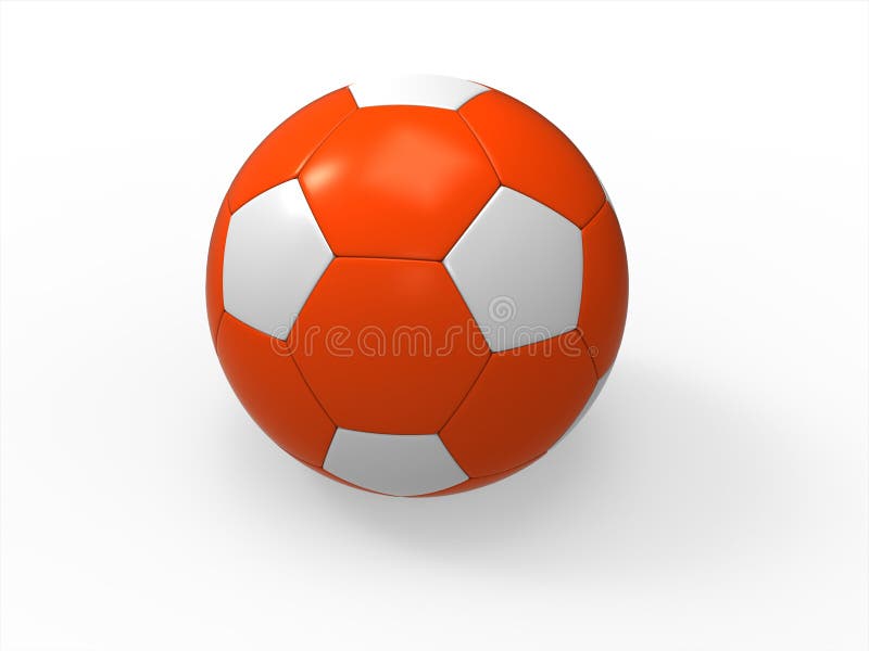 Orange Dutch soccer ball stock photo. Image of soccer - 13903964