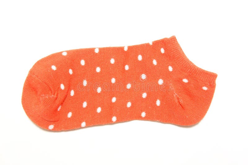 Orange socks isolated stock image. Image of hosiery, pink - 42814537