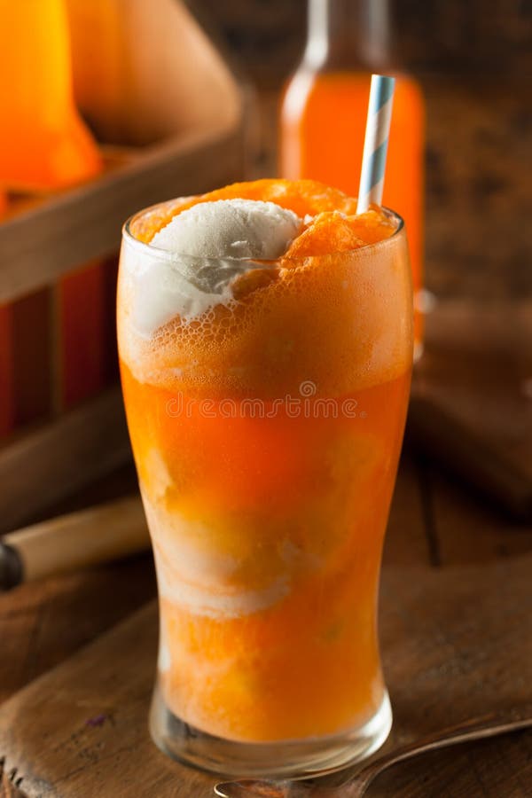 Orange Soda Creamsicle Ice Cream Float Stock Image - Image of ...
