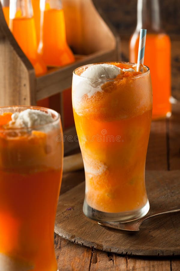 Orange Soda Creamsicle Ice Cream Float Stock Image - Image of cocktail ...