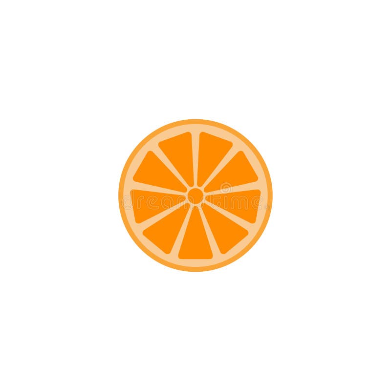 Orange Solid Line Icon Healthy Fruit Stock Illustrations – 108 Orange ...