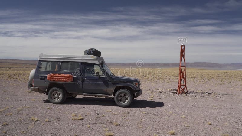 Orange Space Frame Metal Structure at a Border Post Stock Video - Video ...