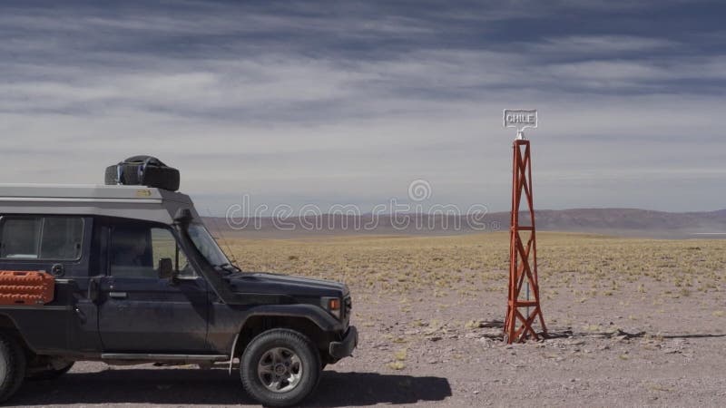 Orange Space Frame Metal Structure at a Border Post Stock Video - Video ...