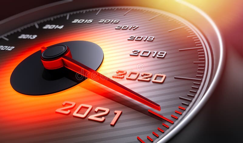 Orange Speedometer with Red Needle 2021 Stock Illustration ...