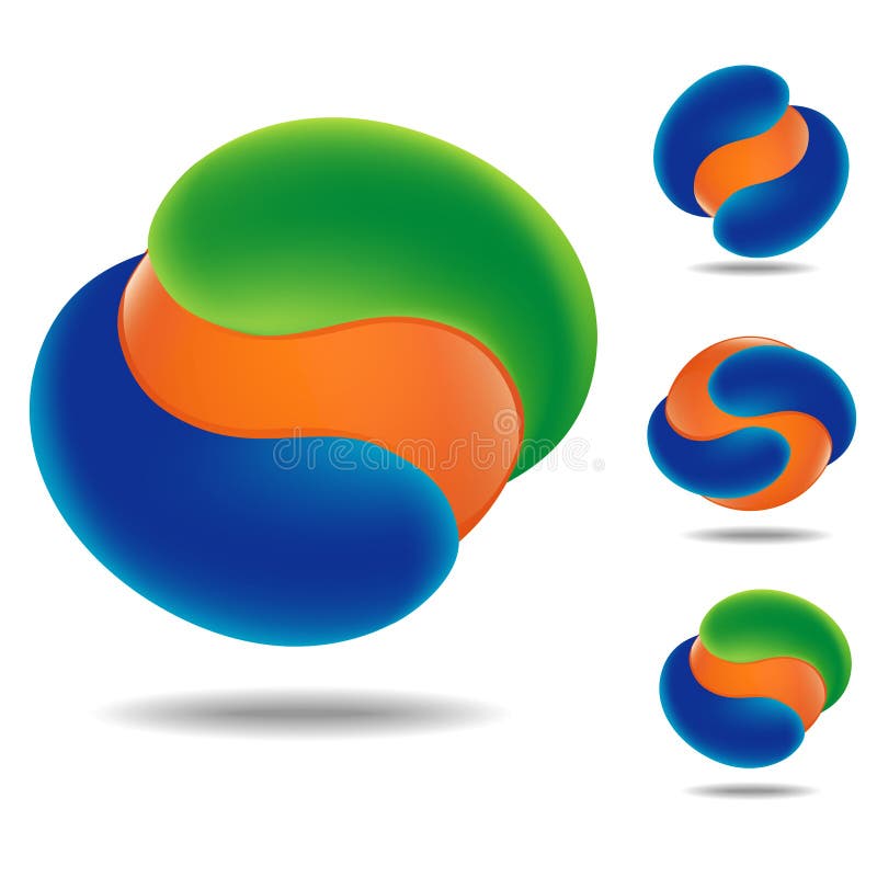 Orange sphere icon stock illustration. Illustration of symbol - 29584863