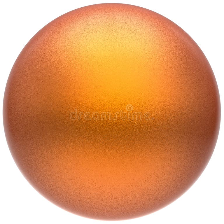 Orange Sphere Round Button Ball Basic Matted Yellow Sun Circle Stock ...