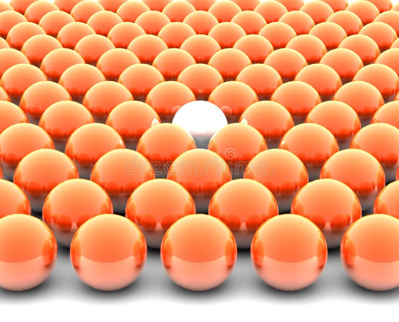 Orange Spheres Picture. Image: 6430569