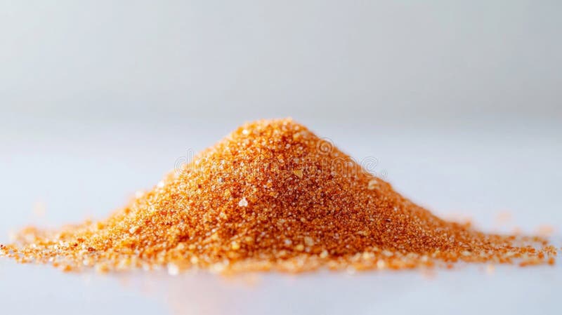 Orange Spice Powder Pile on White Background Stock Illustration ...
